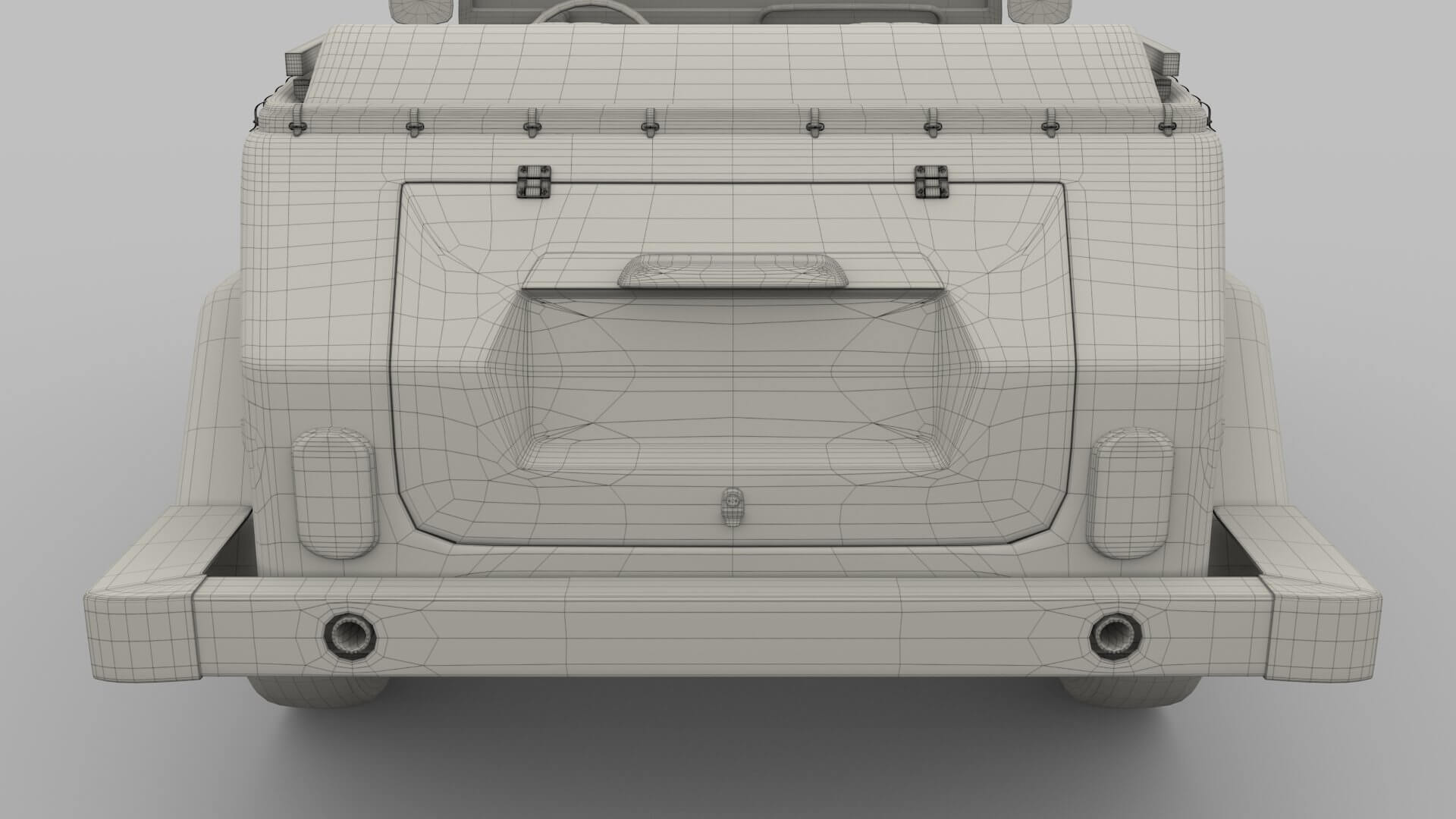 VW 181 Thing with Interior - 3D Model by dragosburian