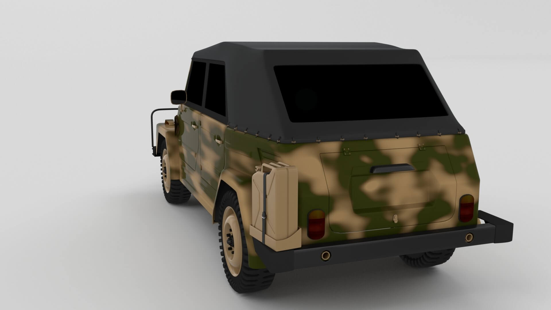 VW Type 181 Army - 3D Model by dragosburian
