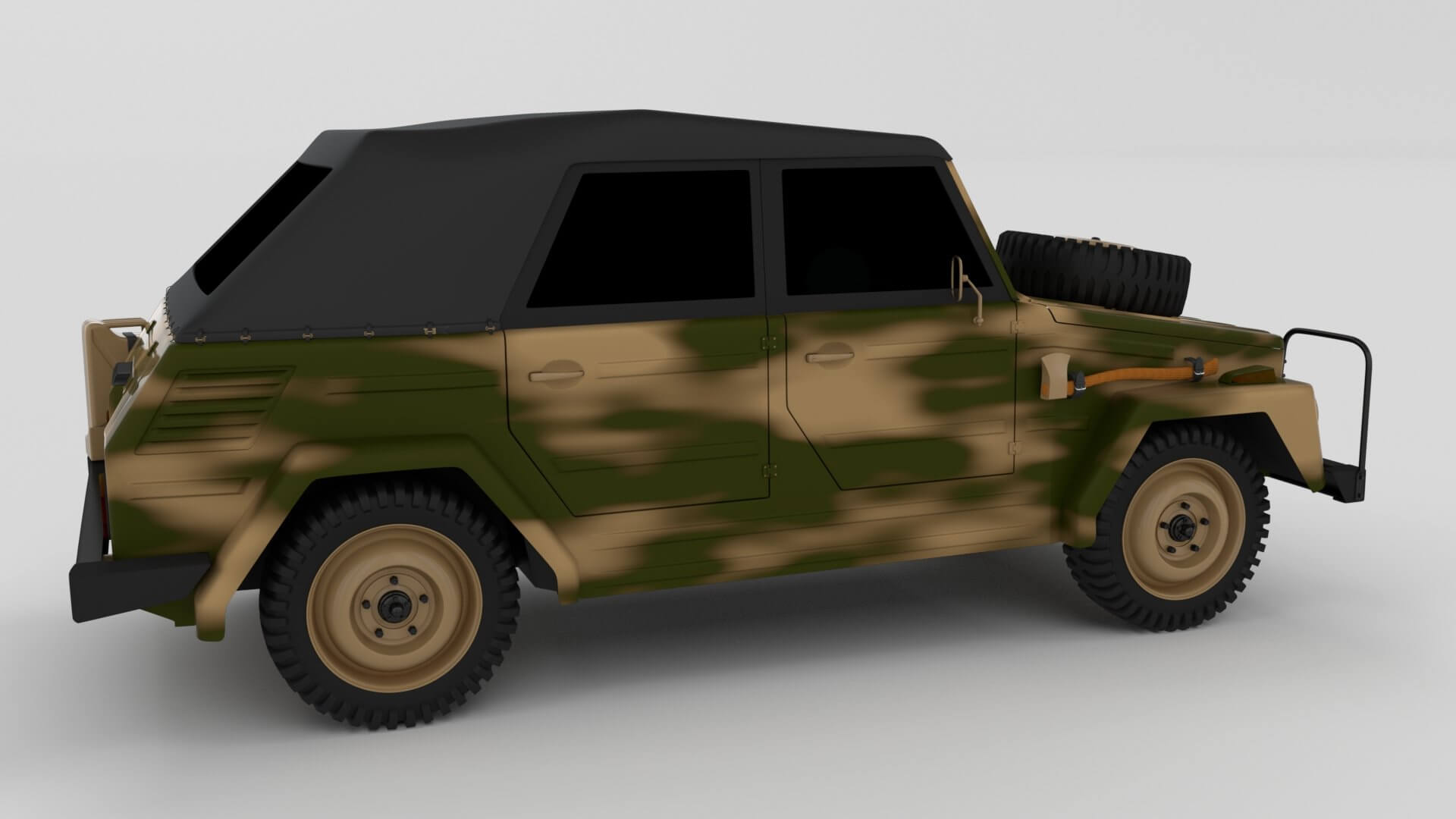 VW Type 181 Army - 3D Model by dragosburian