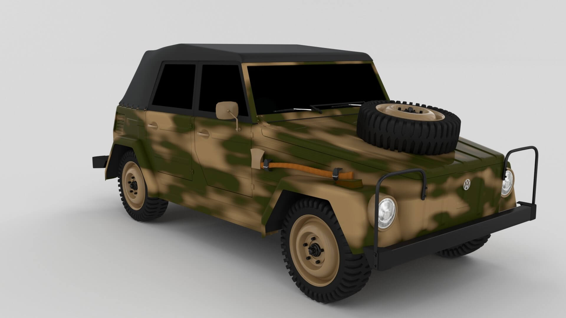 VW Type 181 Army - 3D Model by dragosburian