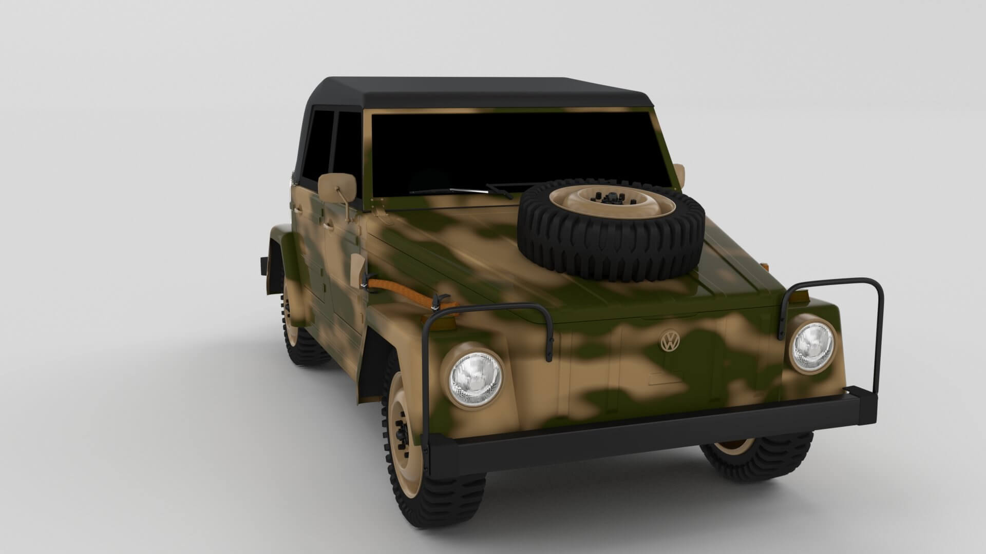 VW Type 181 Army - 3D Model by dragosburian
