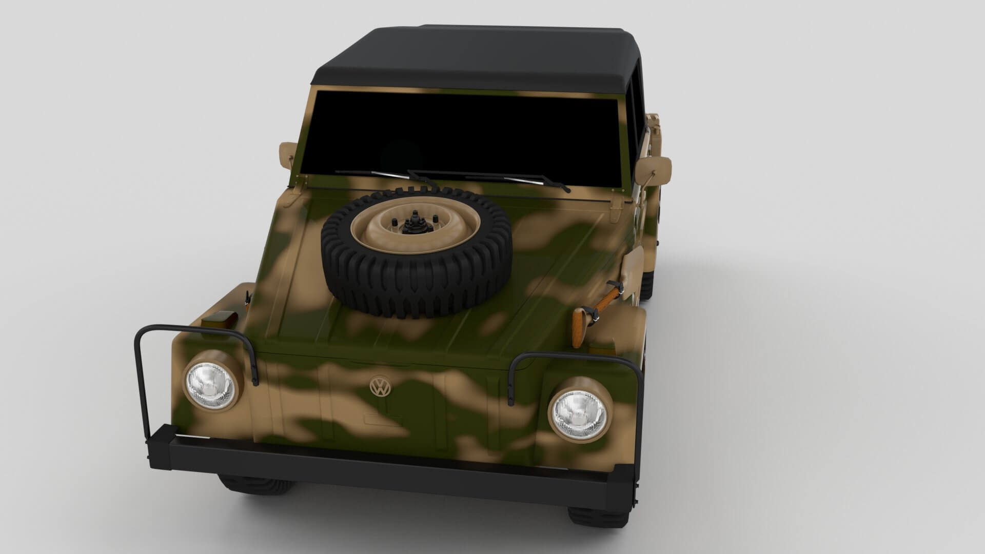 VW Type 181 Army - 3D Model by dragosburian