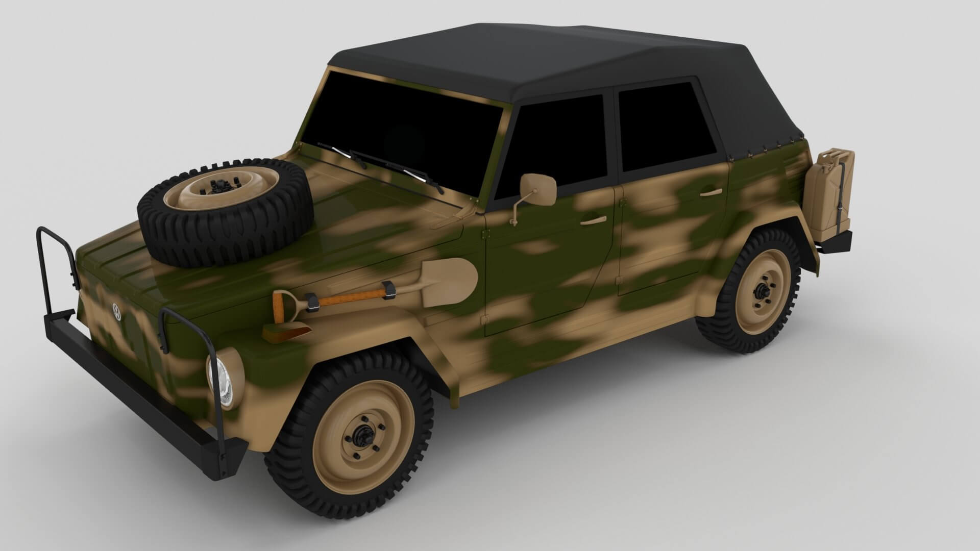 VW Type 181 Army - 3D Model by dragosburian