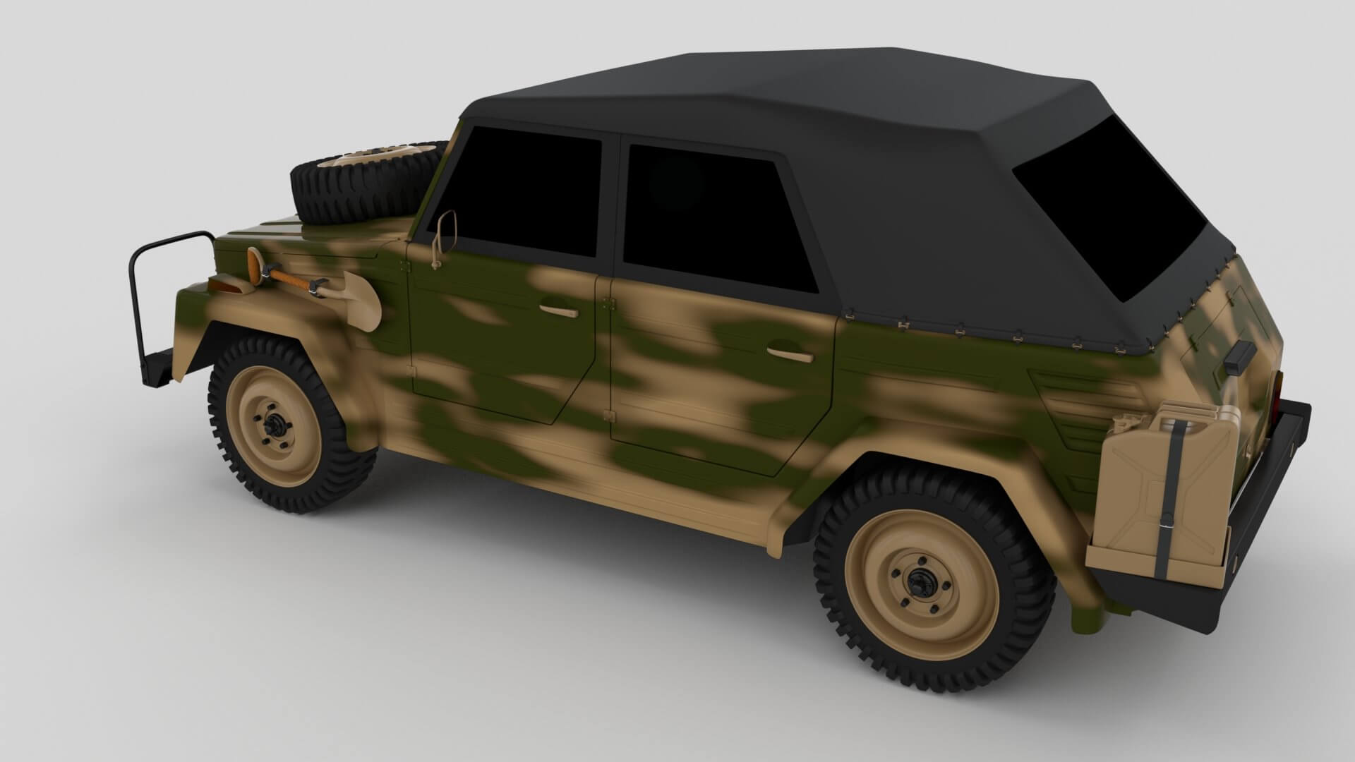 VW Type 181 Army - 3D Model by dragosburian