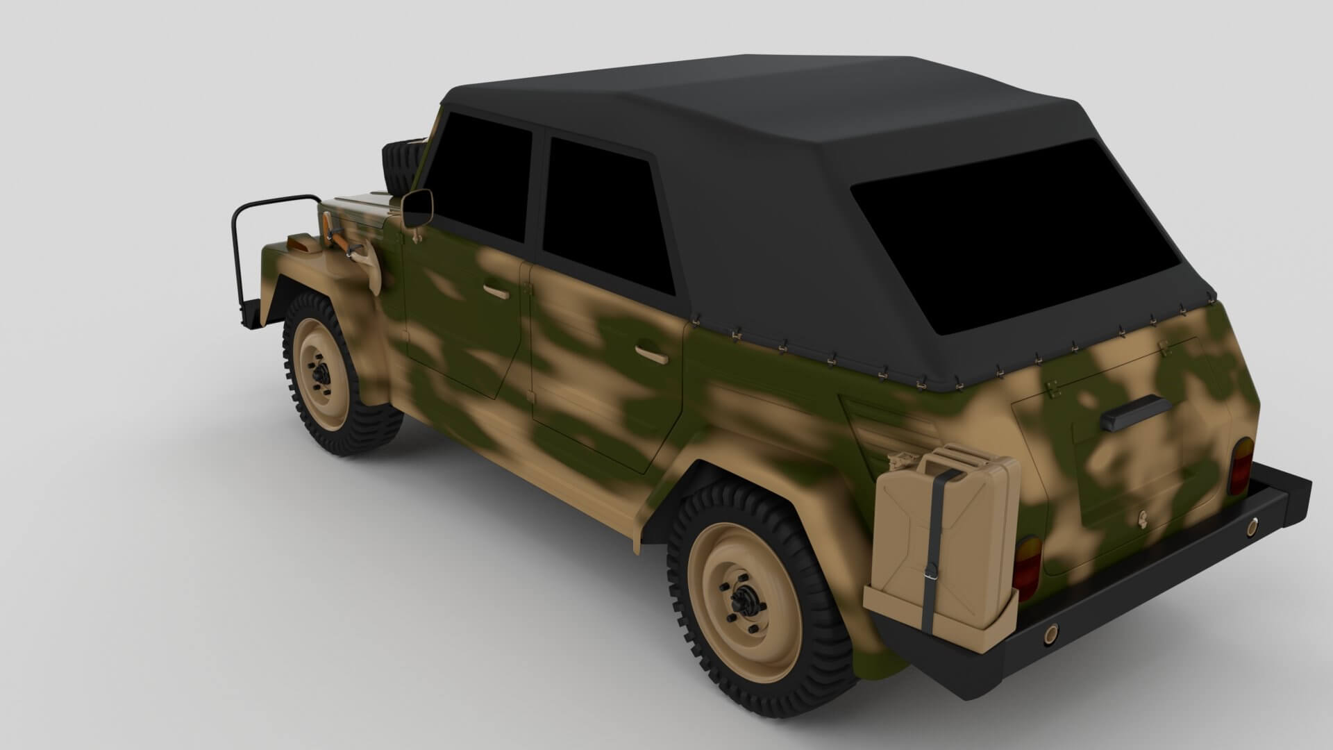 VW Type 181 Army - 3D Model by dragosburian