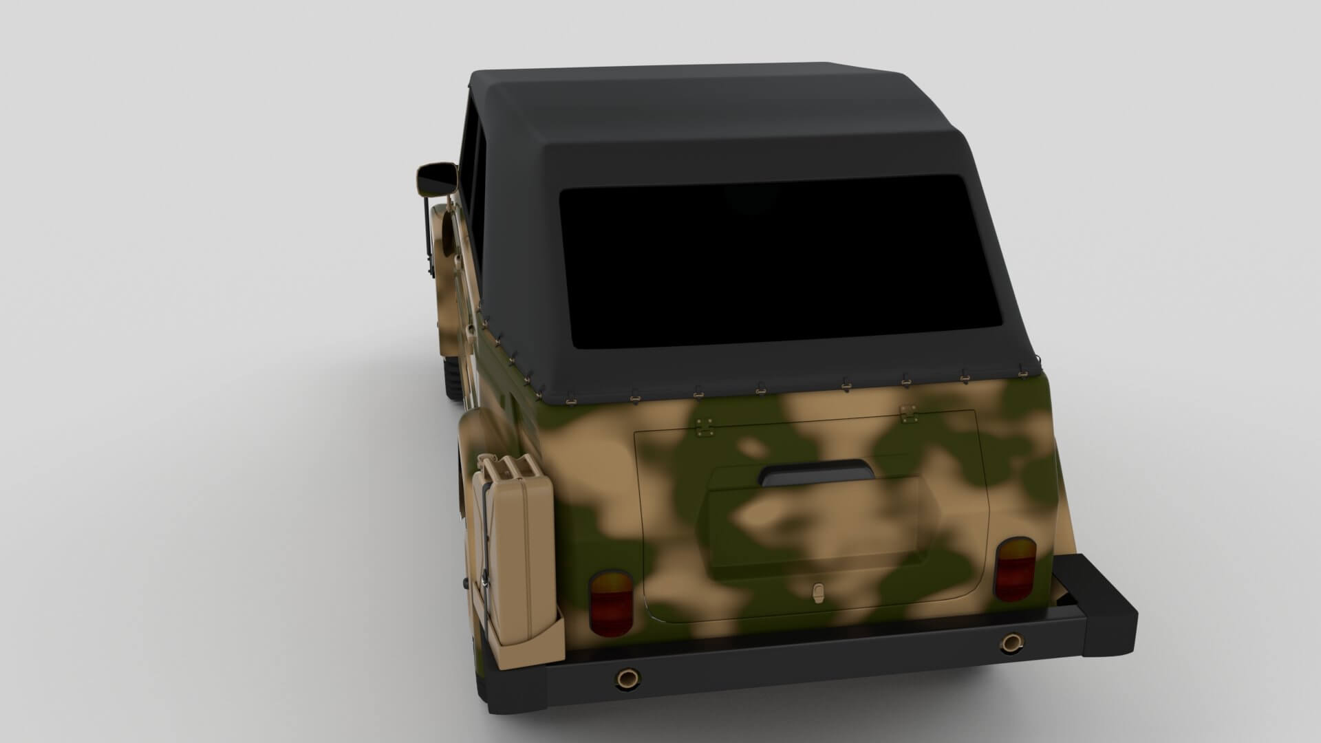 VW Type 181 Army - 3D Model by dragosburian