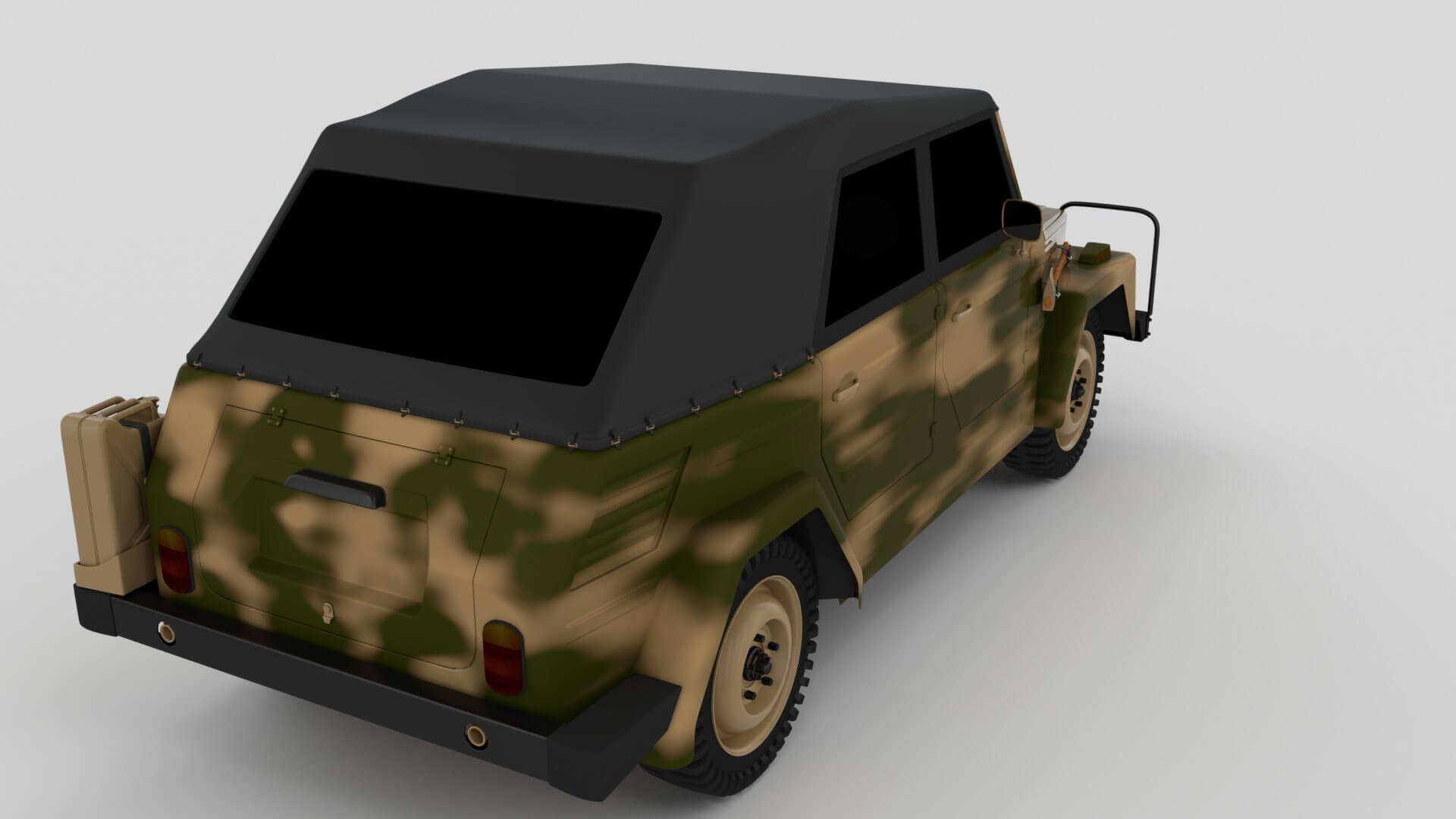 VW Type 181 Army - 3D Model by dragosburian