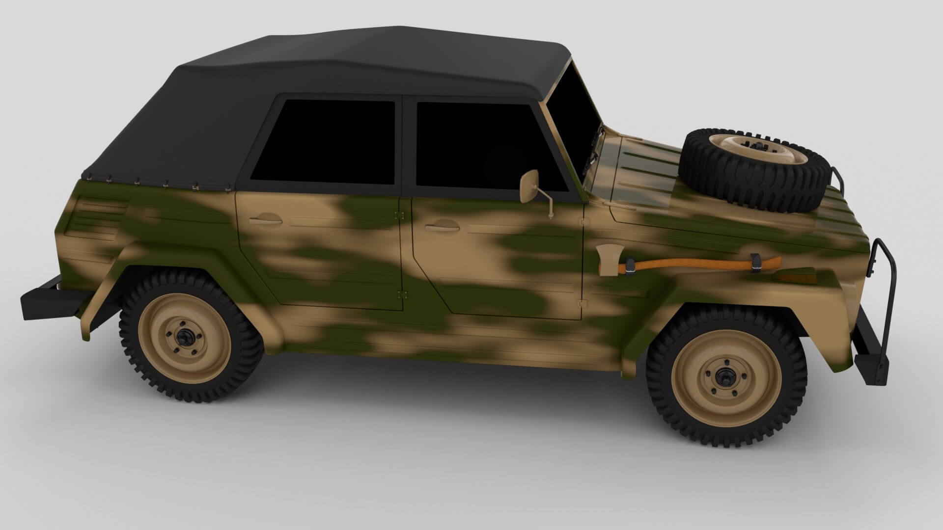 VW Type 181 Army - 3D Model by dragosburian
