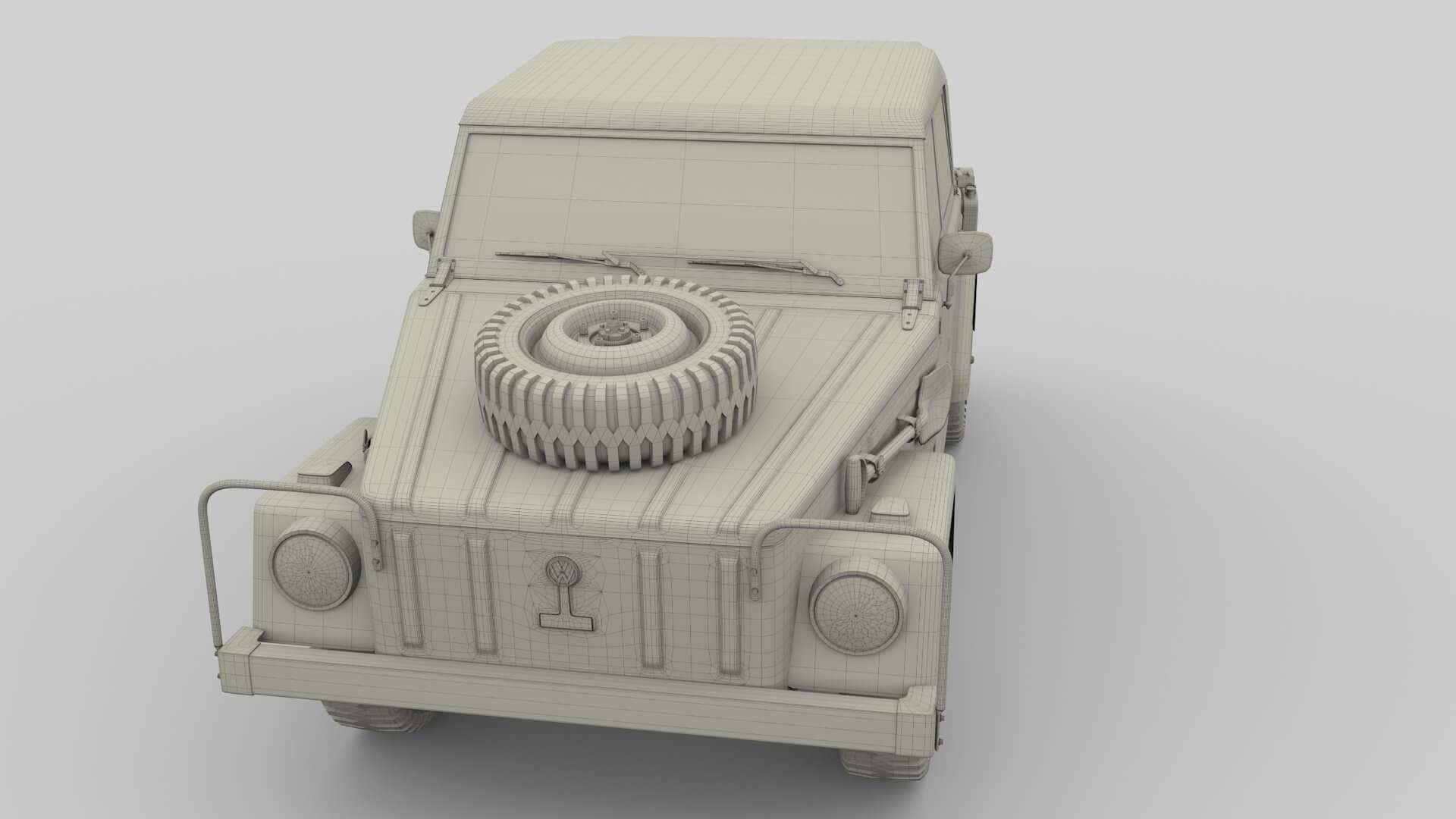 VW Type 181 Army - 3D Model by dragosburian