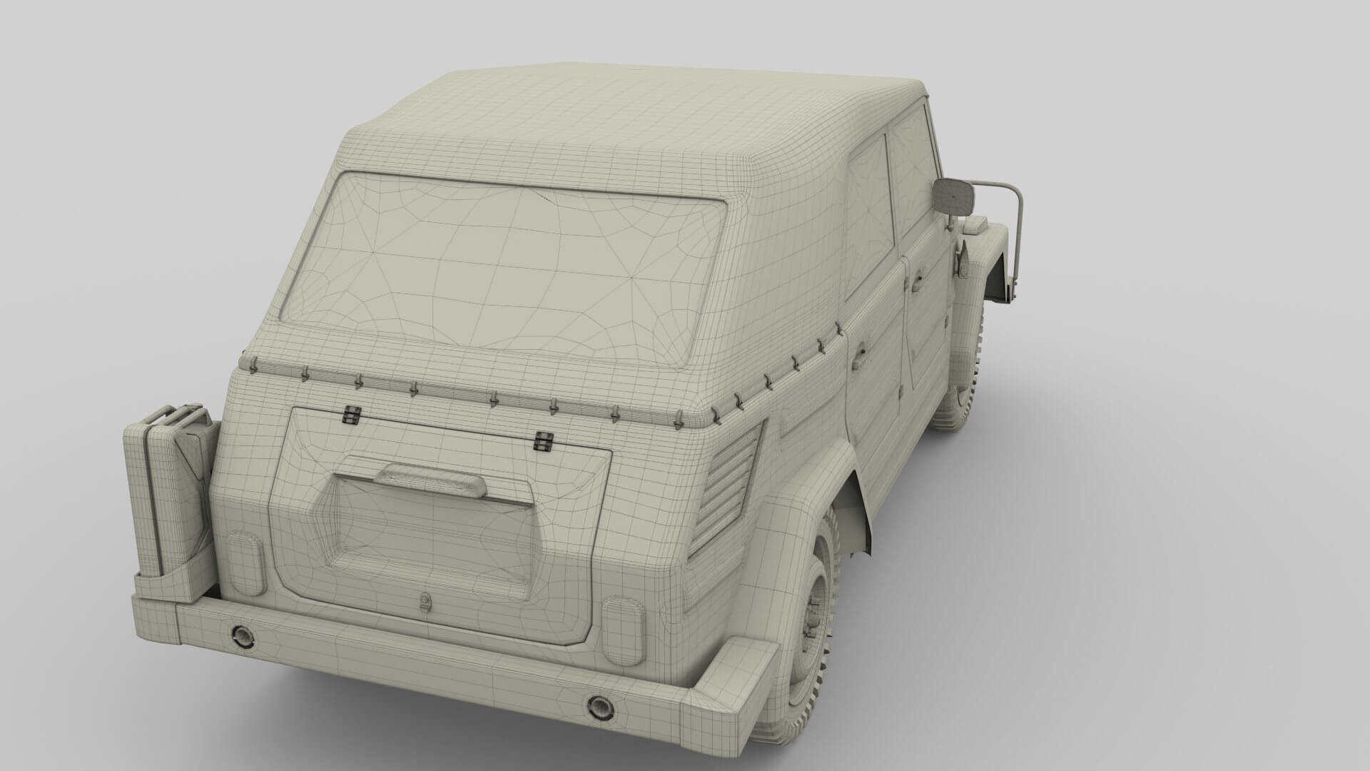 VW Type 181 Army - 3D Model by dragosburian