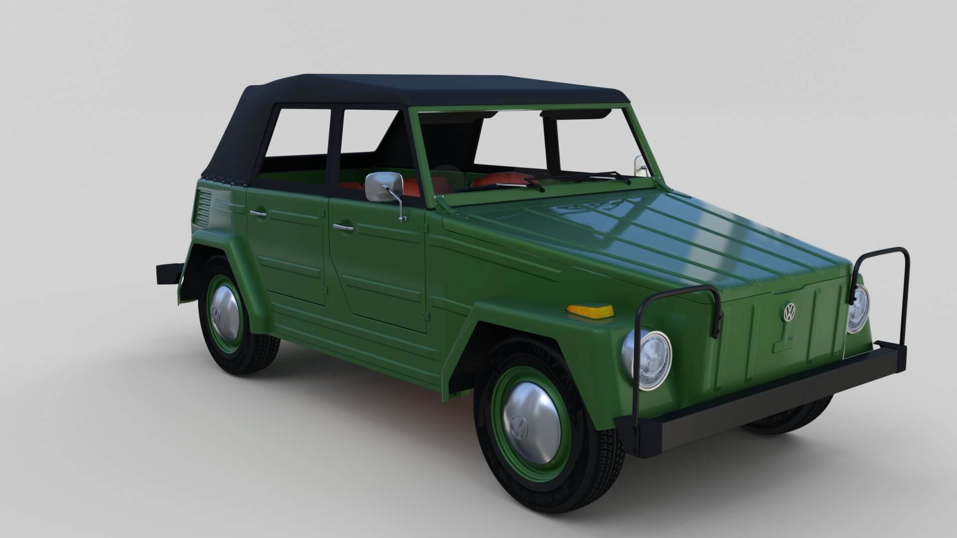 VW Type 181 with Interior Top Up - 3D Model by dragosburian