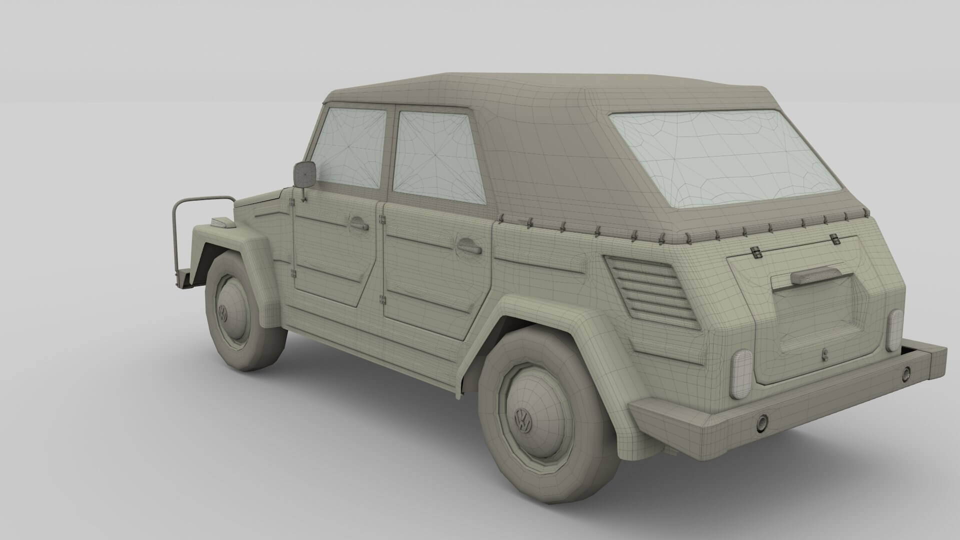 VW Type 181 with Interior Top Up - 3D Model by dragosburian