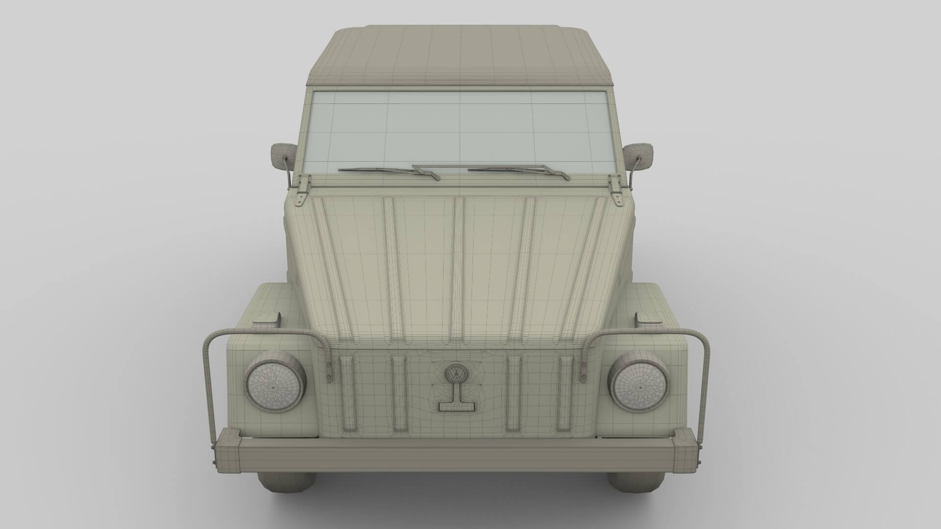 VW Type 181 with Interior Top Up - 3D Model by dragosburian