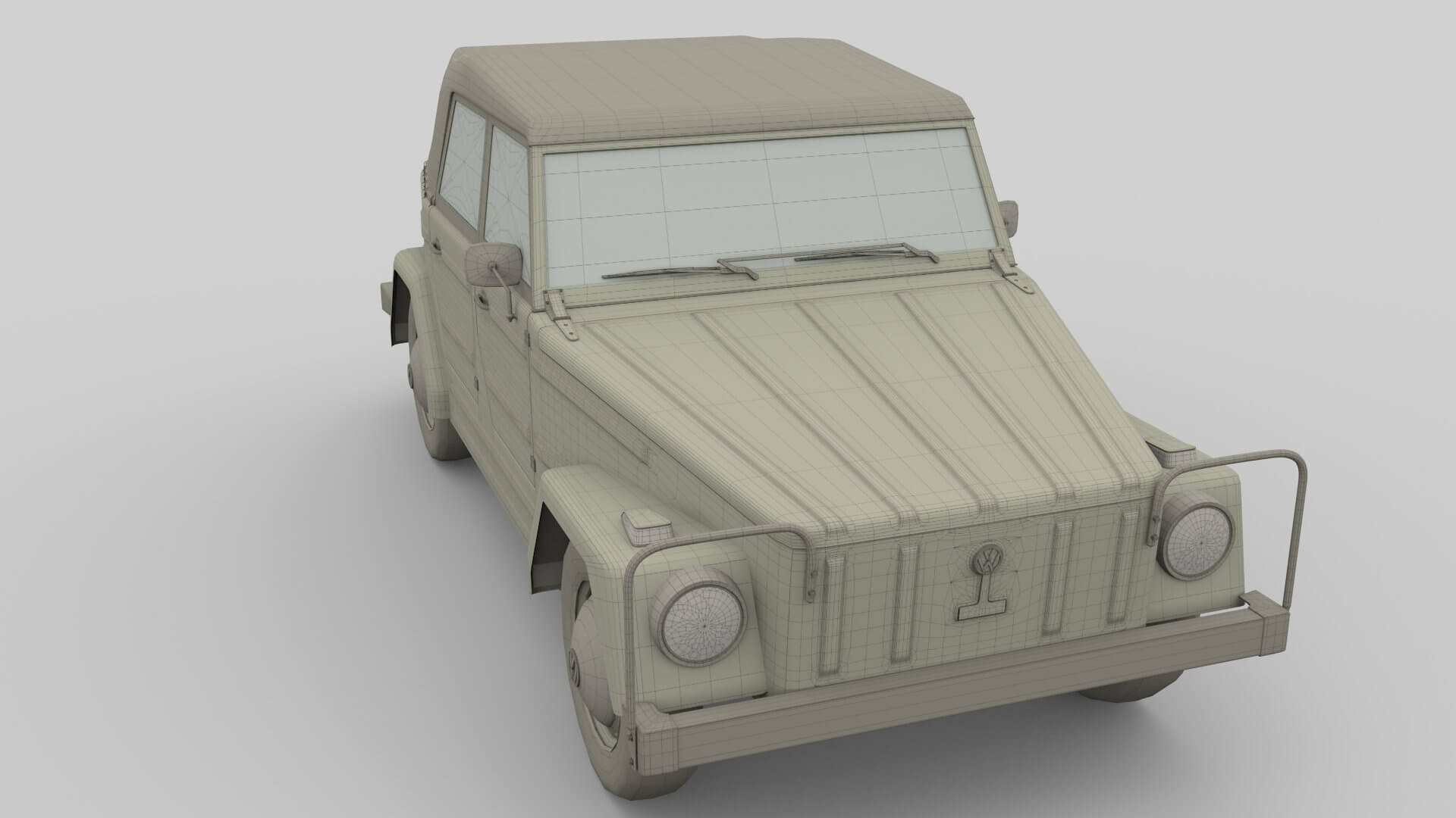 VW Type 181 with Interior Top Up - 3D Model by dragosburian