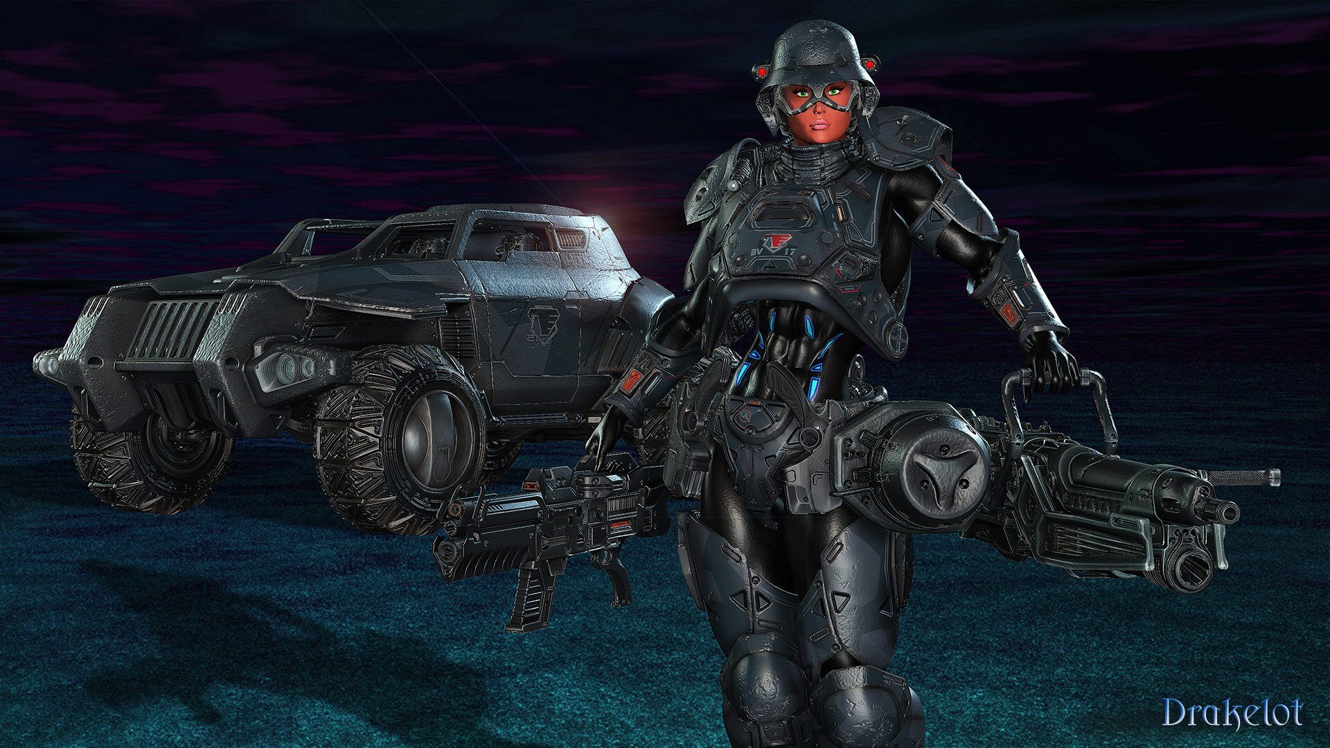 Force X 3D Render, Digital Art by DRAKELOT
