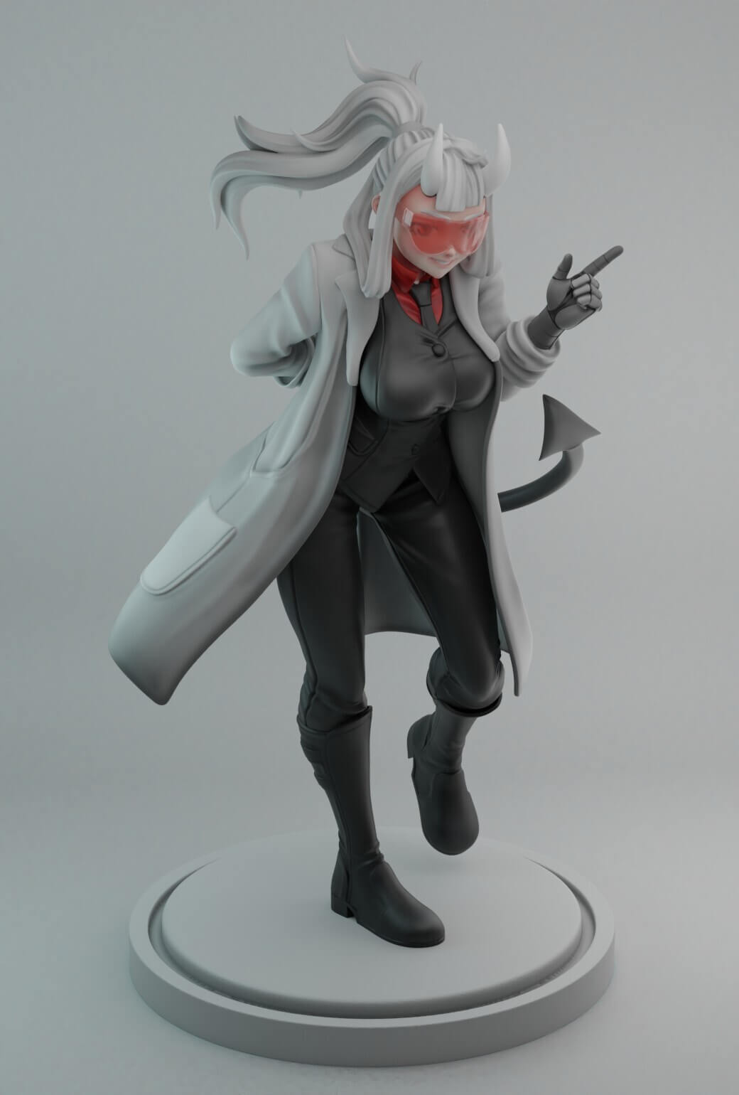 Helltaker Loremaster 3D Figure by drawingbook001