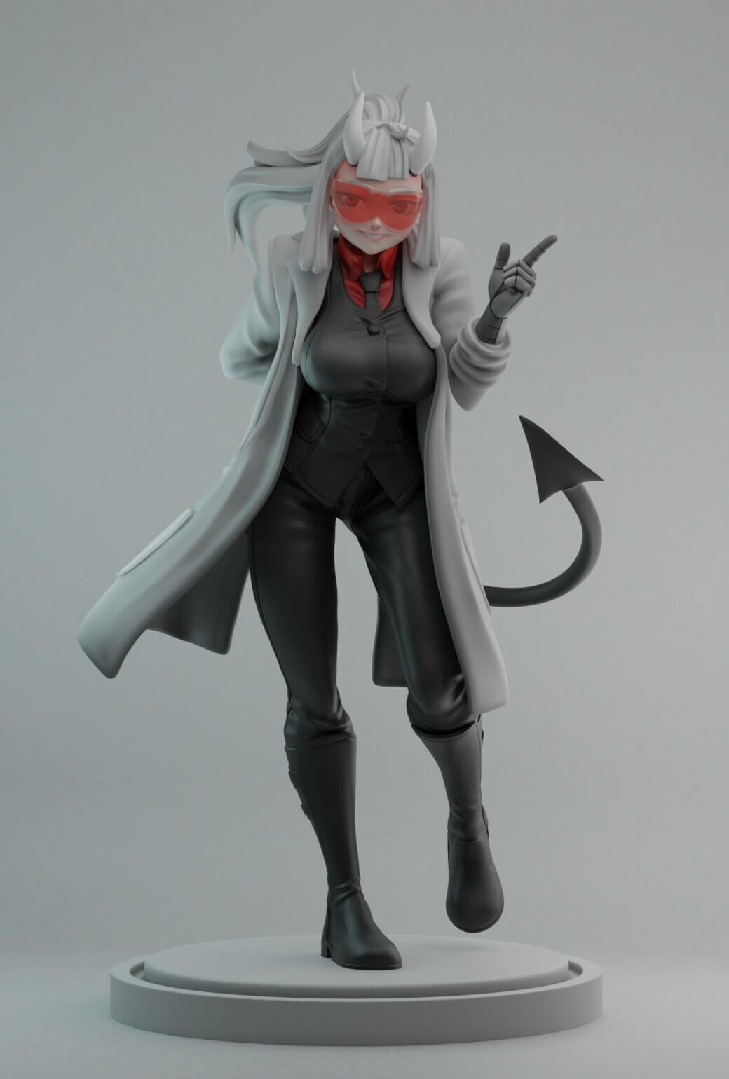 Helltaker Loremaster 3D Figure by drawingbook001