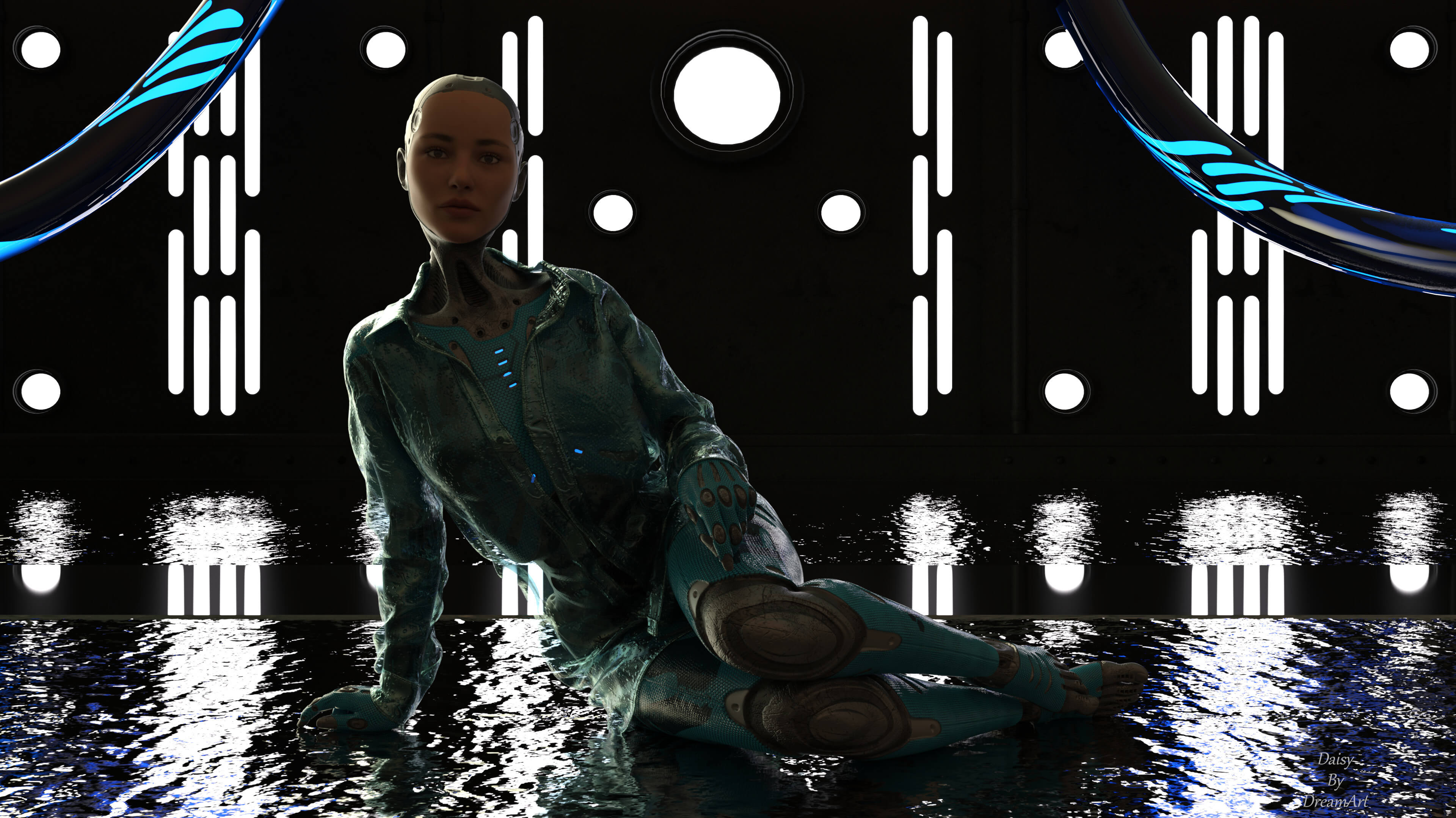 Daisy 3D Render, Digital Art by DreamArt