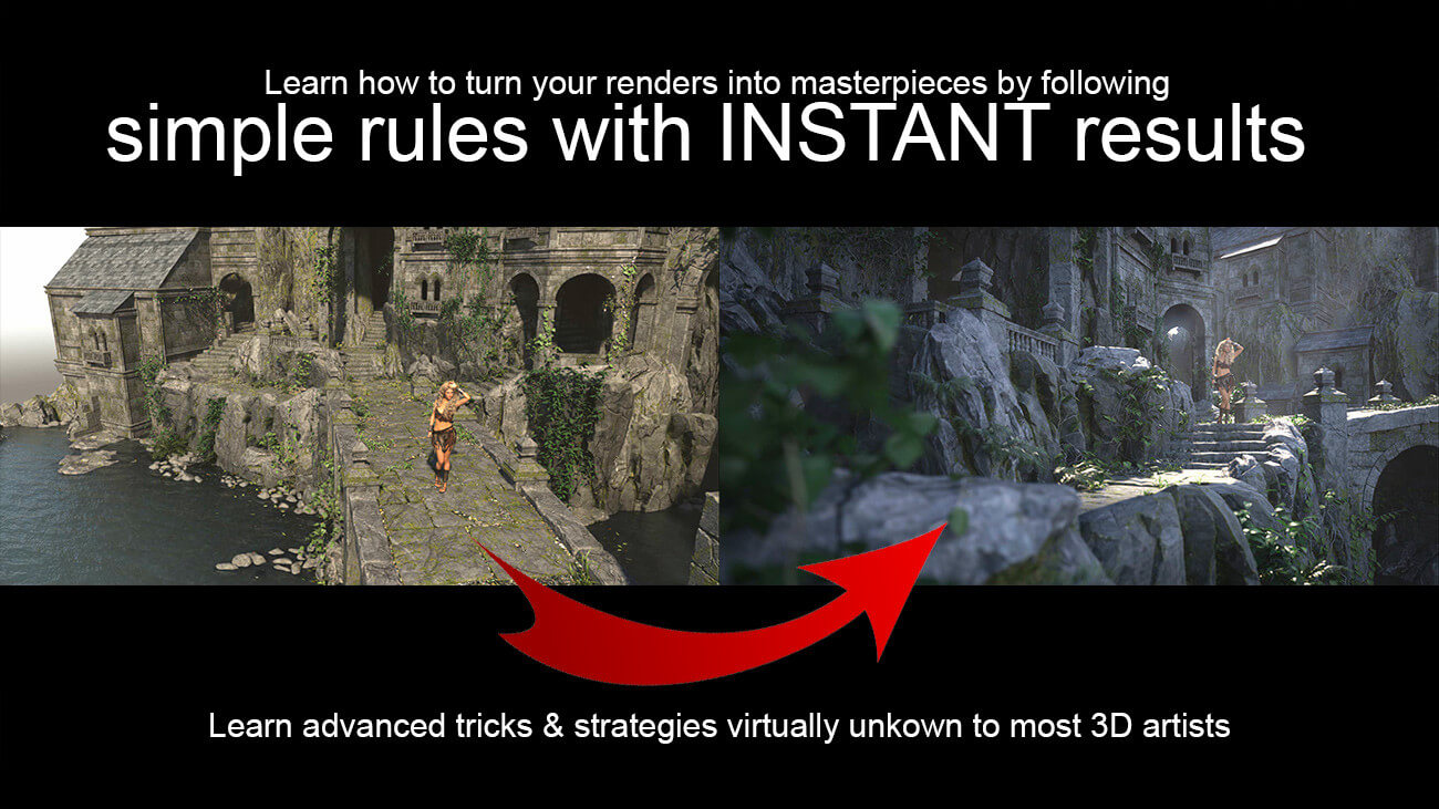 3 Keys That Dramatically Enhance 3D Art - DAZ Studio Video by Dreamlight