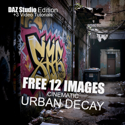 Cinematic Urban Decay - Free 12 Images - Daz Studio by Dreamlight