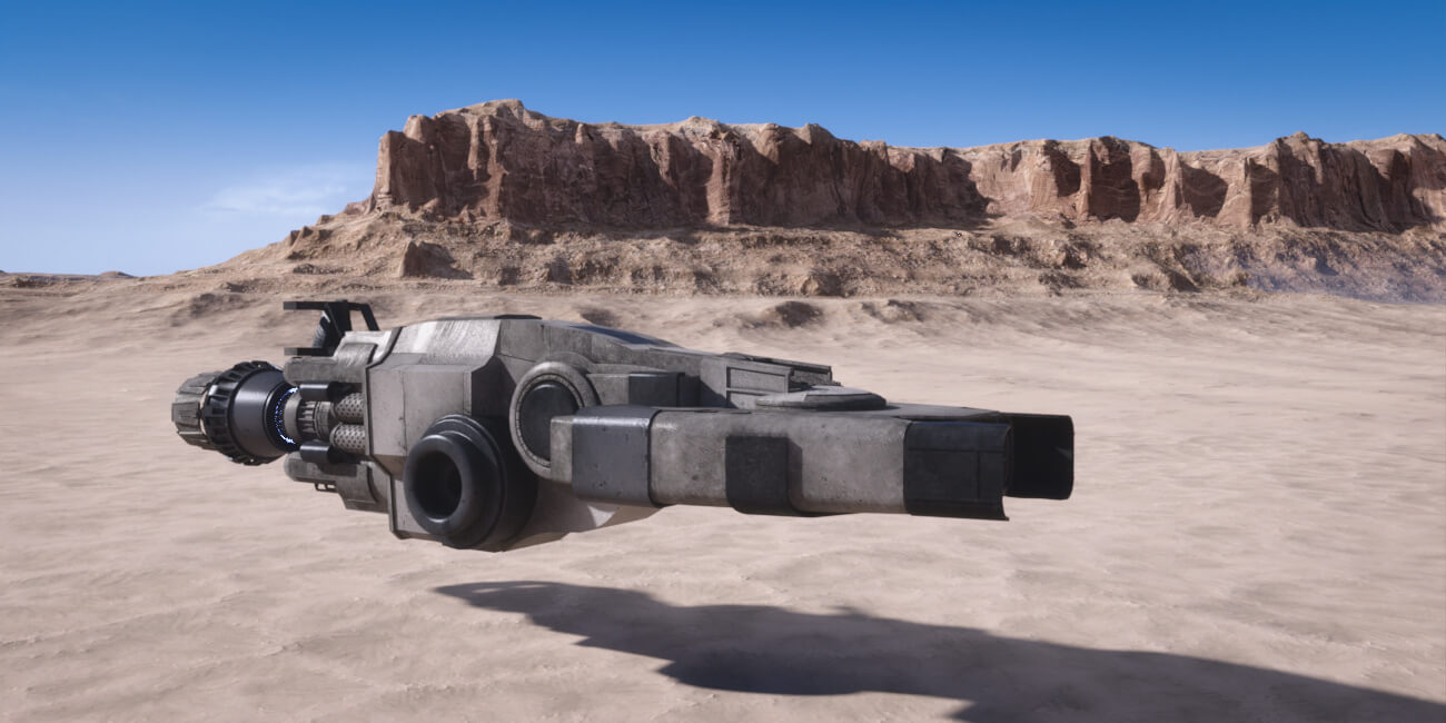 Razar Recon Ship - DAZ Studio - Render 5 3D Render by Dreamlight