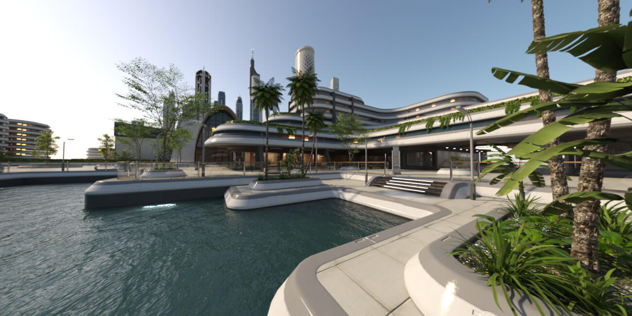 Utopian City - Day - DAZ Studio HDRI Maps 3D Render by Dreamlight