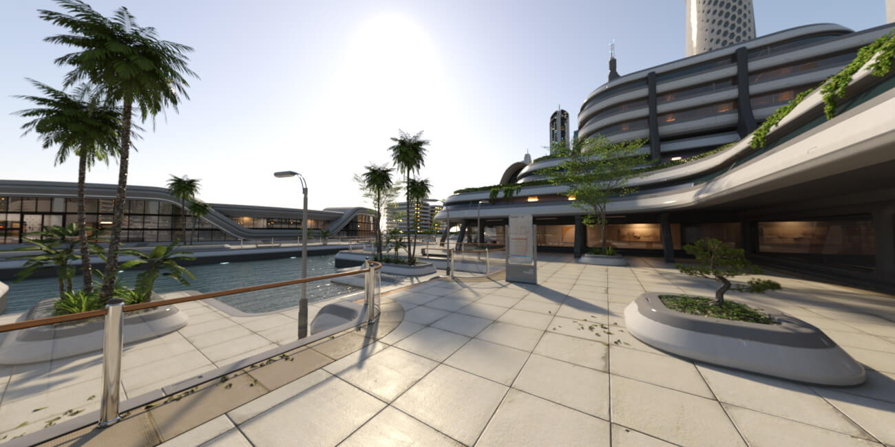 Utopian City - Day - DAZ Studio HDRI Maps 3D Render by Dreamlight