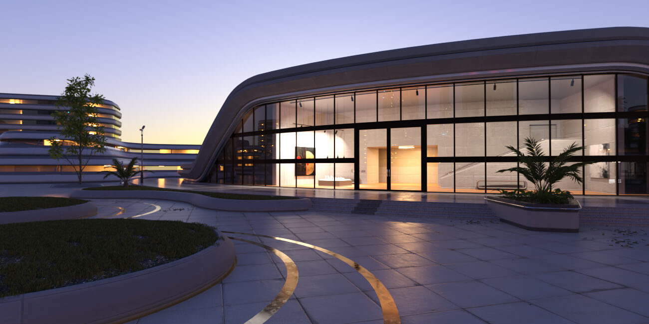 Utopian City Night HDRI DAZ Studio Renders 3D Render | RenderHub Gallery