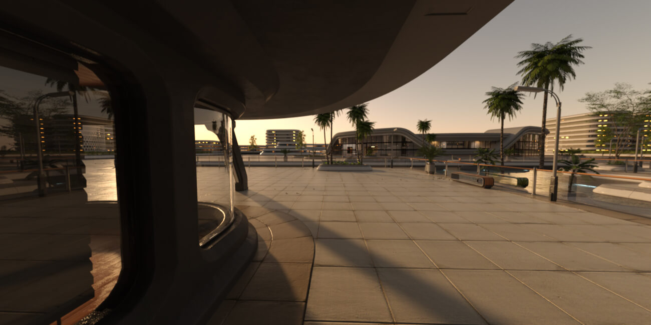 Utopian City Sunset - DAZ Studio HDRI Pack 3D Render | RenderHub Gallery