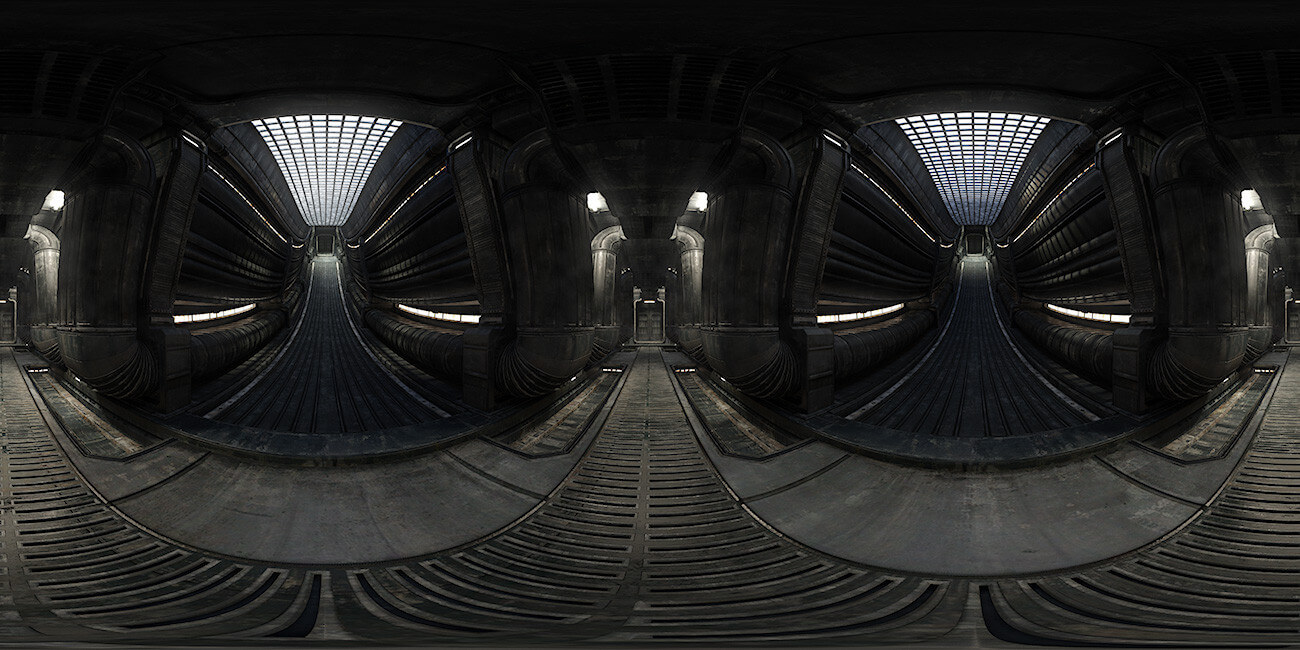 Hot HDRI Sets - Alien Corridor - DAZ Studio by Dreamlight