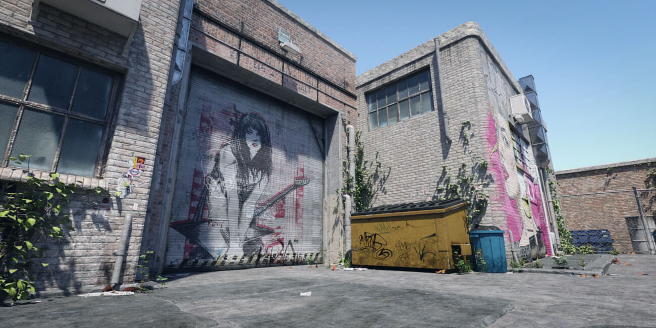 Hot HDRI Sets - Fallen Alley - HDR Format by Dreamlight