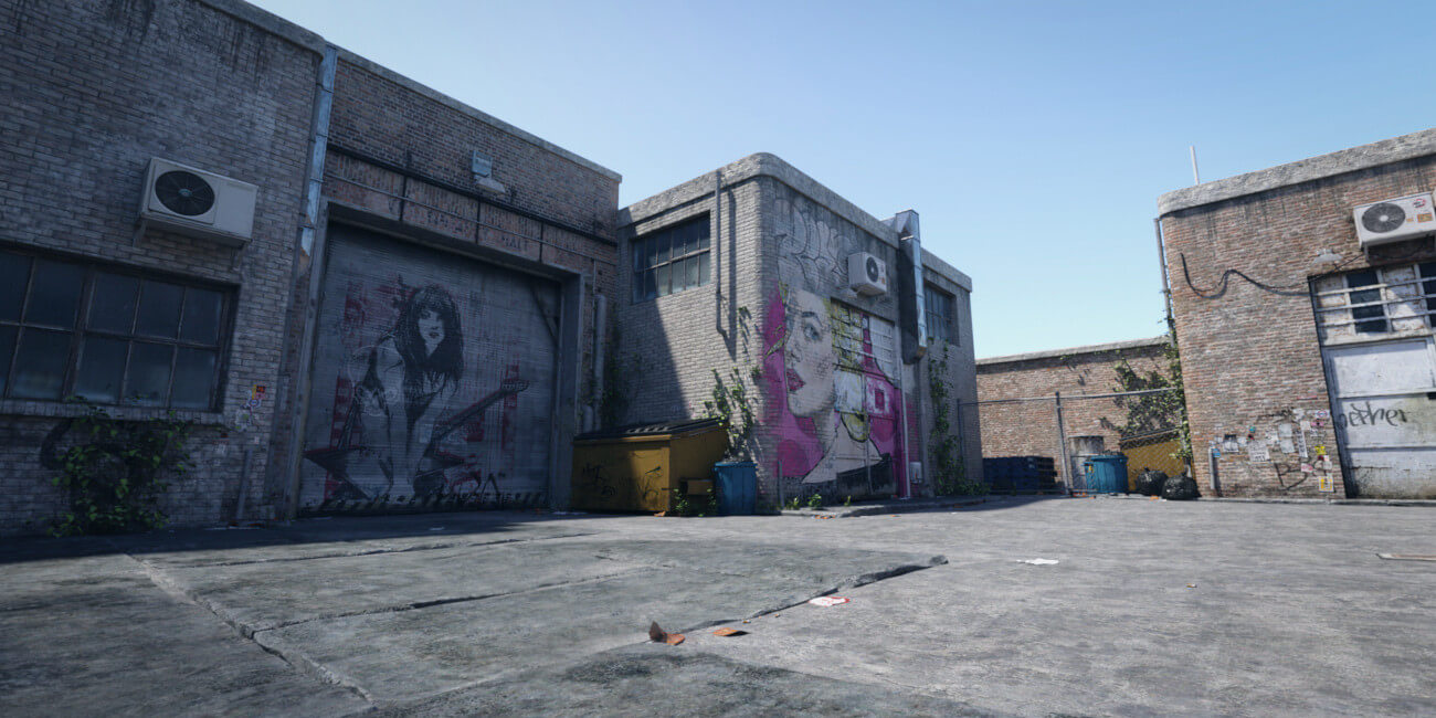 Hot HDRI Sets - Fallen Alley - HDR Format by Dreamlight