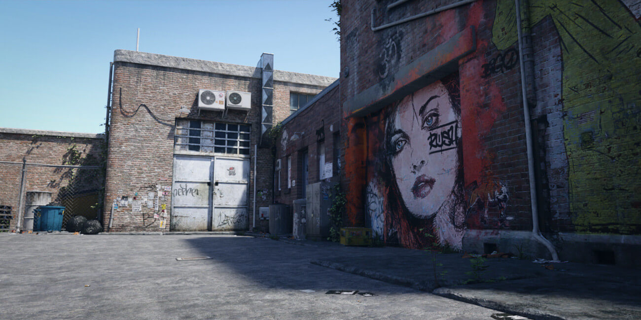 Hot HDRI Sets - Fallen Alley - HDR Format by Dreamlight