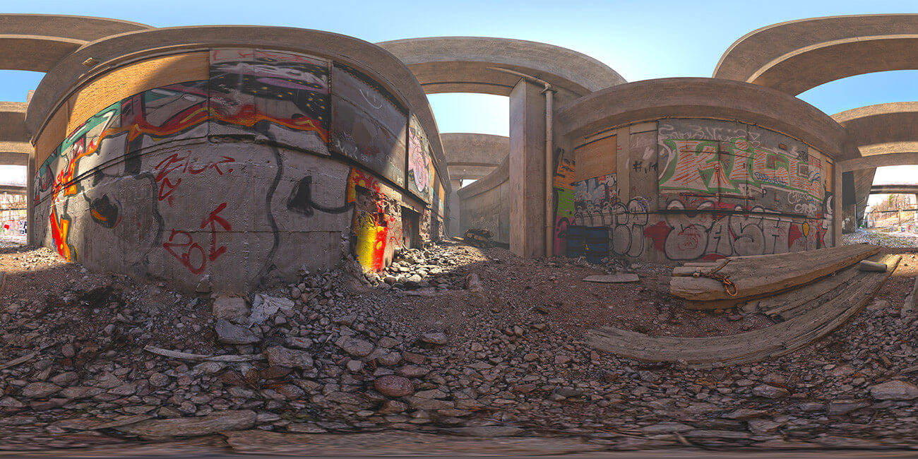 Hot HDRI Sets - Grungy Underpass - DAZ Studio by Dreamlight