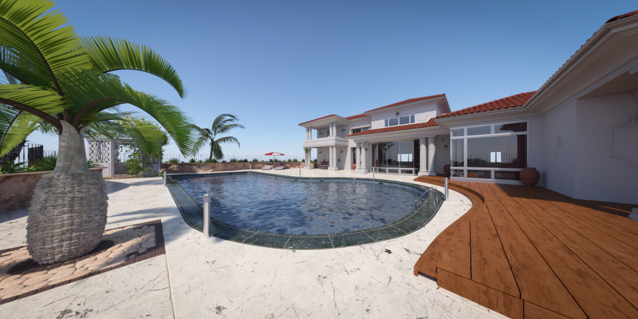 Hot HDRI Sets - Hamptons Pool House - DAZ Studio by Dreamlight