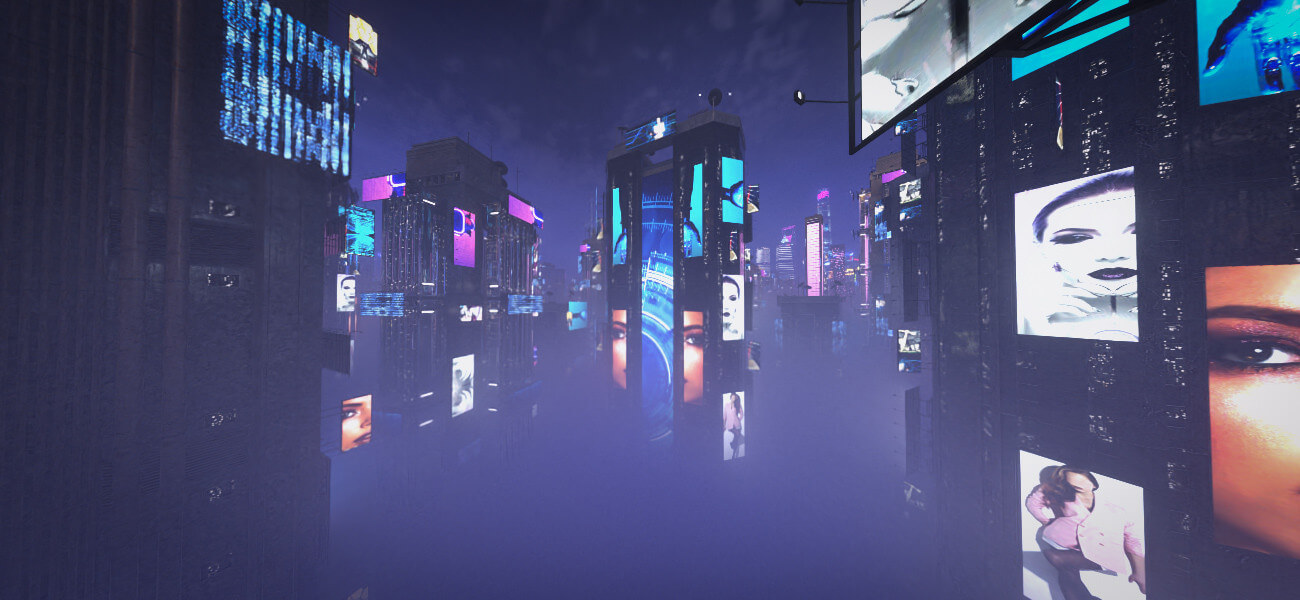 Hot HDRI Sets - Sci-Fi Aerial City - EXR Version HDR Image by Dreamlight