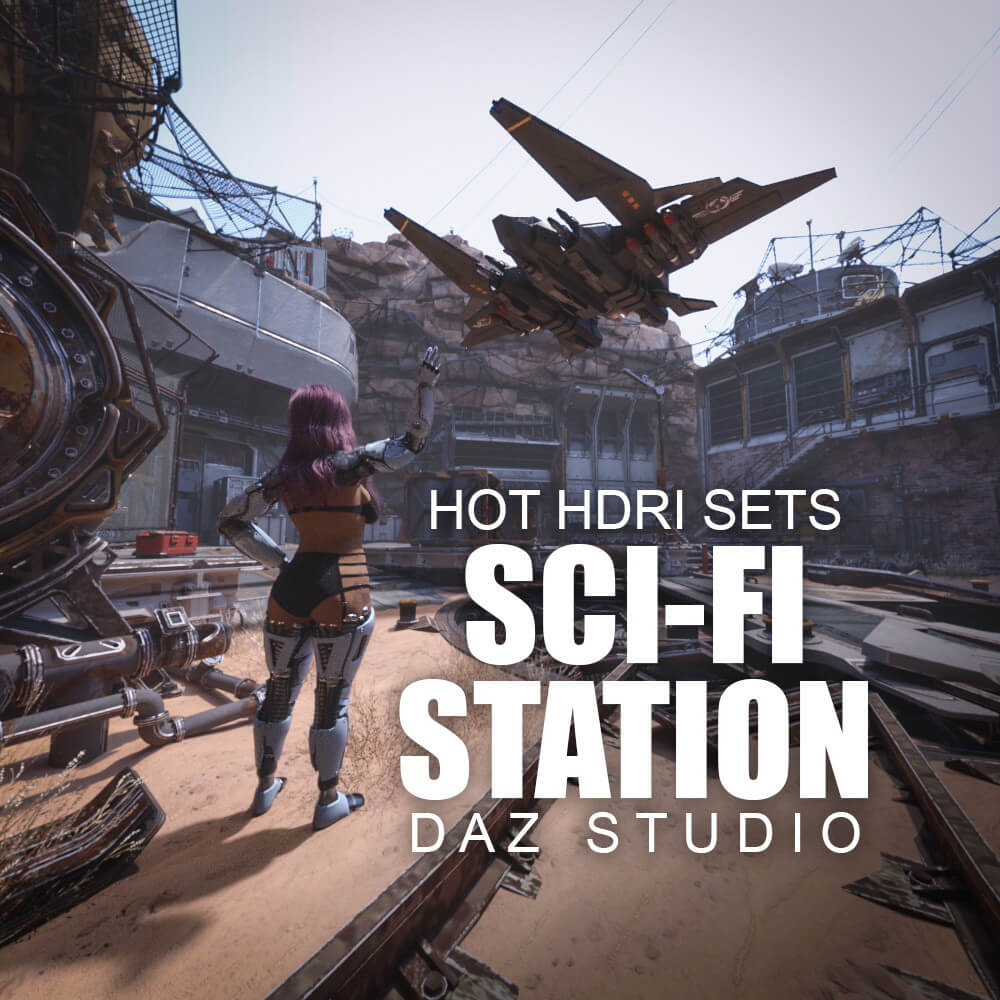 Hot HDRI Sets - Sci-Fi Station - DAZ Studio by Dreamlight