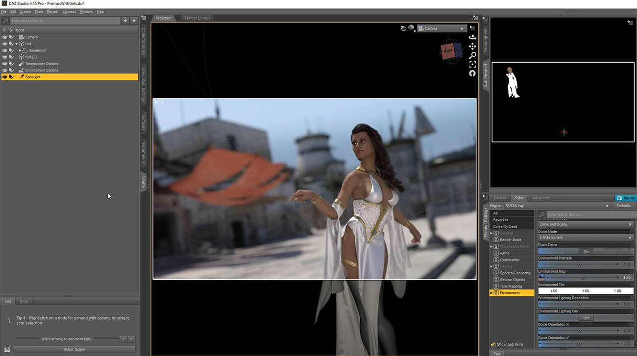 Hot HDRI Sets - The Last Outpost - DAZ Studio Video Tutorial by Dreamlight