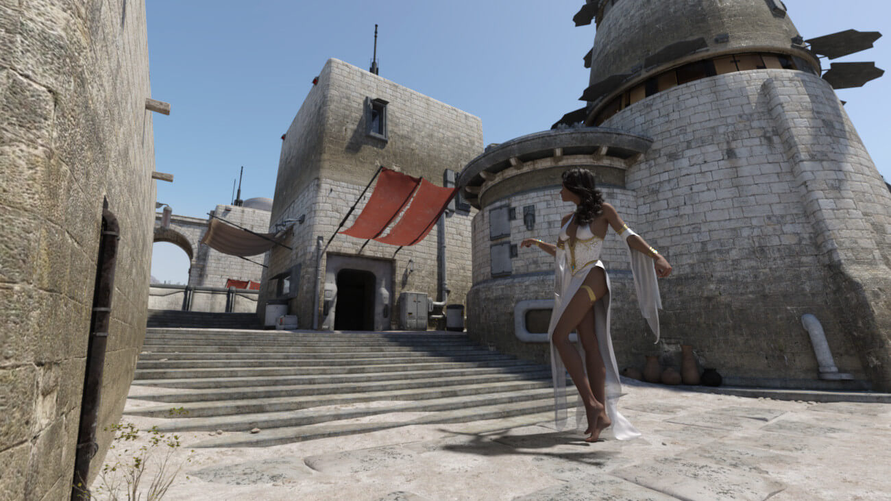 Hot HDRI Sets - The Last Outpost - DAZ Studio by Dreamlight