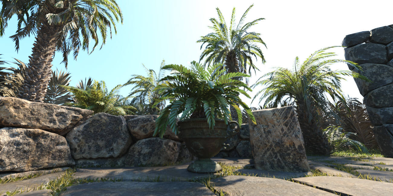 Hot HDRI Sets - Tropical Pool - DAZ Studio by Dreamlight