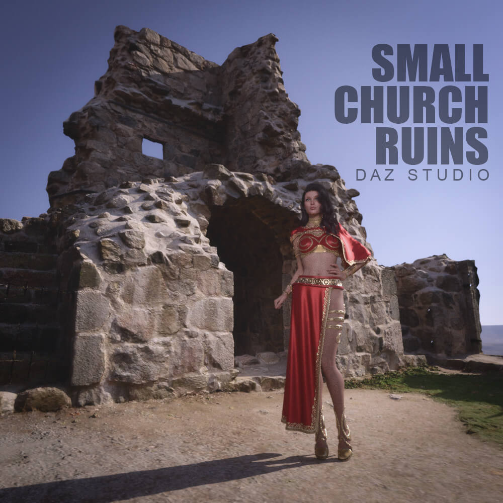Small Church Ruins - DAZ Studio - HD Scan by Dreamlight
