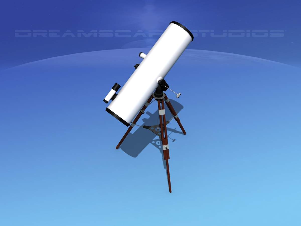 12 In Reflector Telescope - 3D Model by Dreamscape Studios