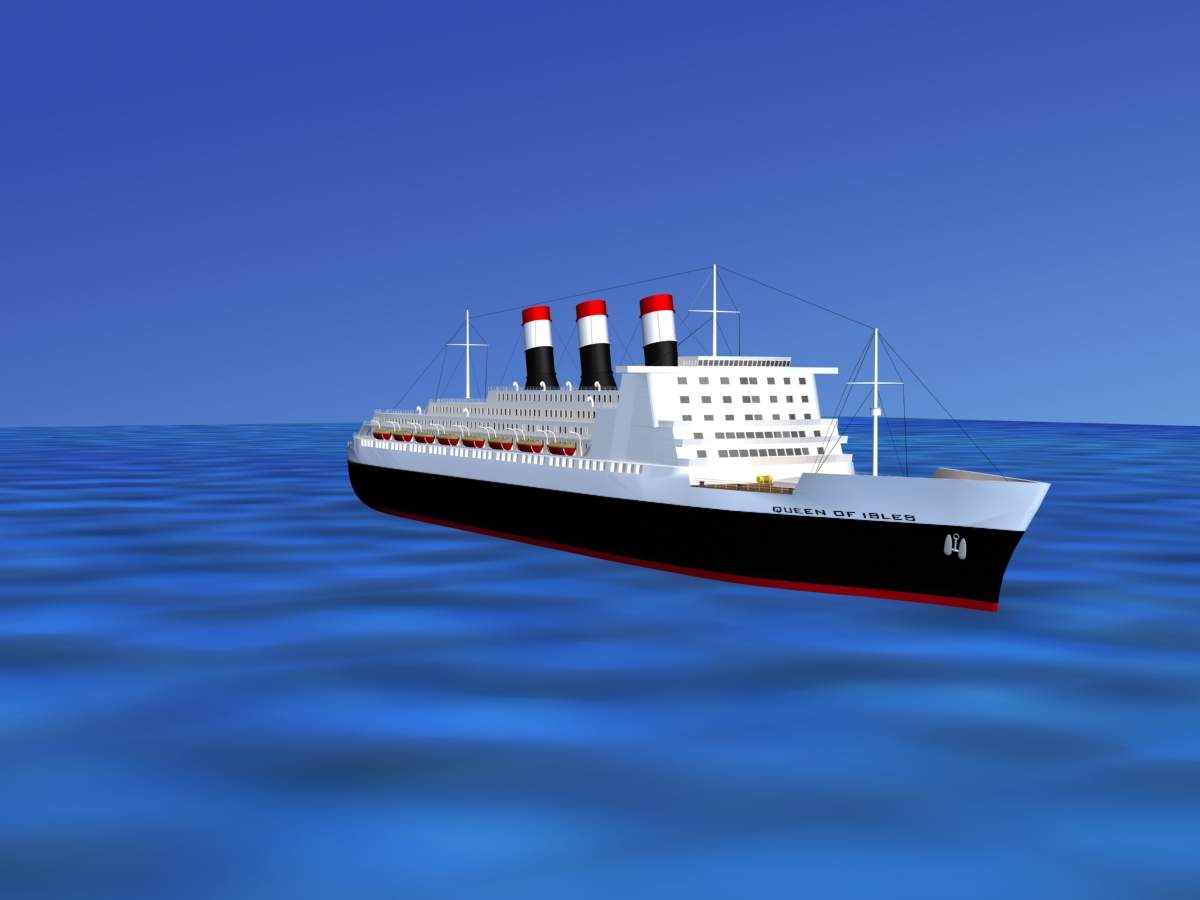 1930s Ocean Liner - 3D Model by Dreamscape Studios