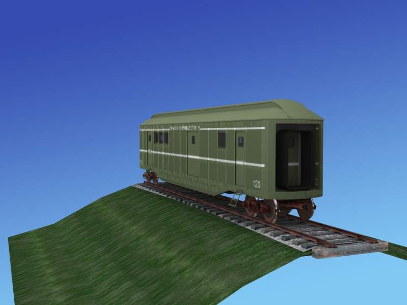 1935 Baggage Mail Car - 3D Model by Dreamscape Studios