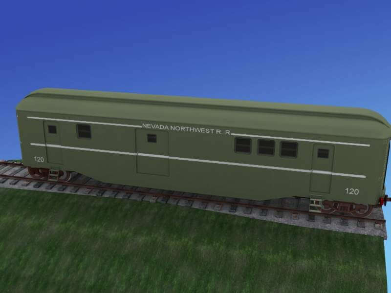 1935 Baggage Mail Car - 3D Model by Dreamscape Studios