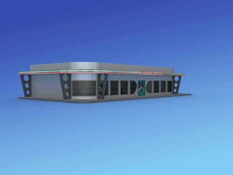 1950s Diner 250 - 3D Model by Dreamscape Studios
