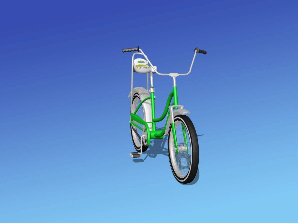 1970s Girls Bike - 3D Model by Dreamscape Studios
