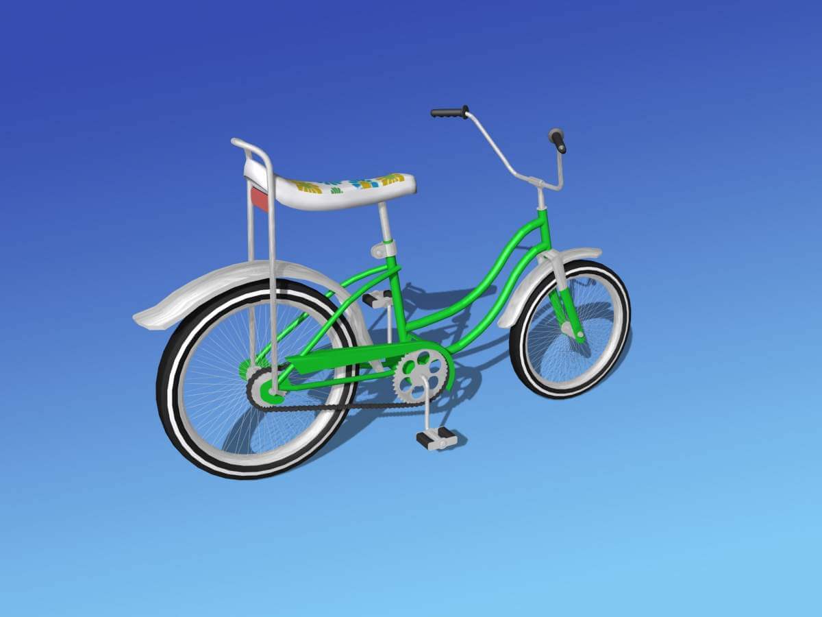 1970s Girls Bike - 3D Model by Dreamscape Studios