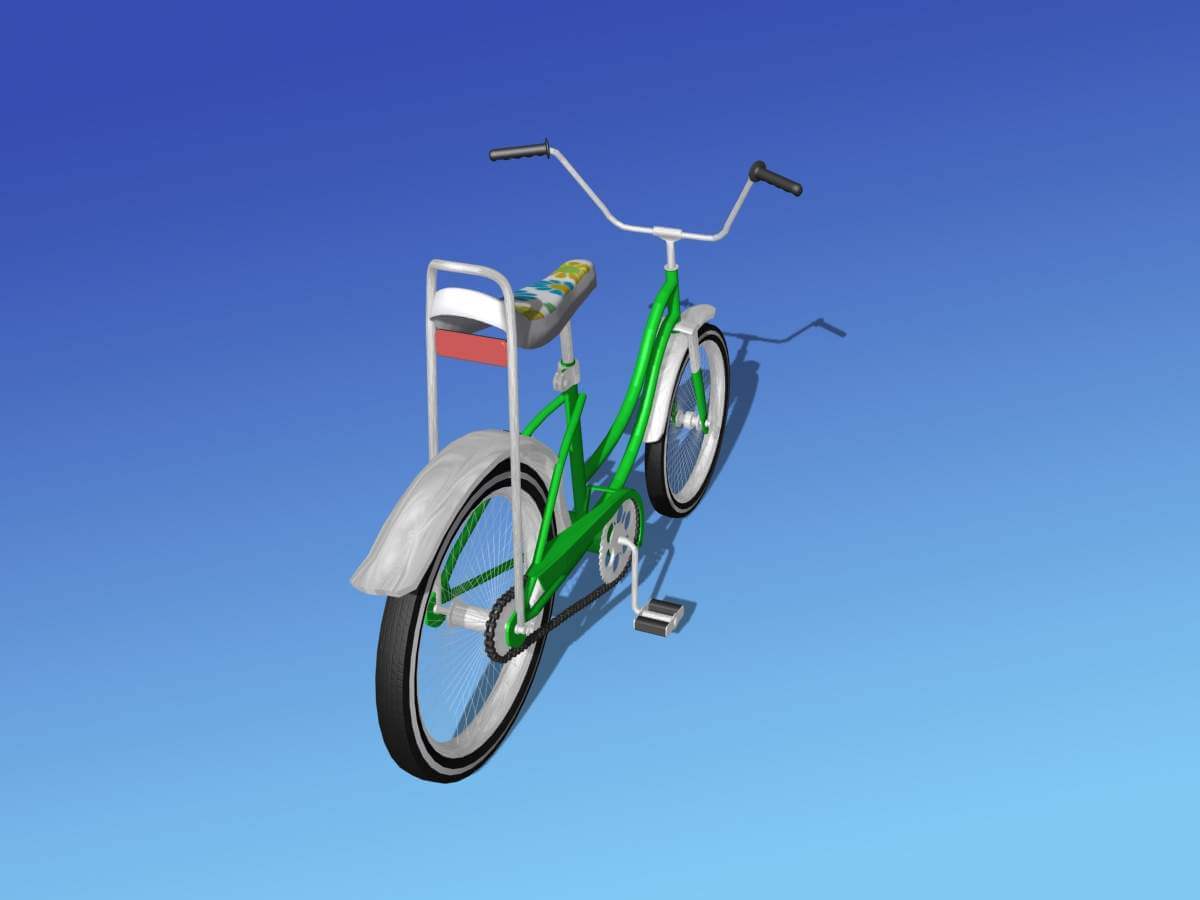 1970s Girls Bike - 3D Model by Dreamscape Studios
