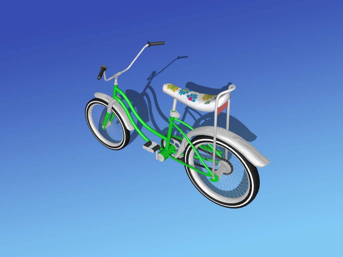 1970s Girls Bike - 3D Model by Dreamscape Studios